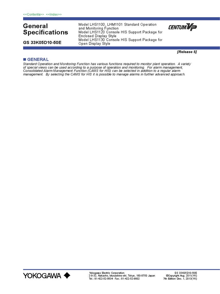 Yokogawa Centum VP Standard Operation | PDF | Command Line Interface ...