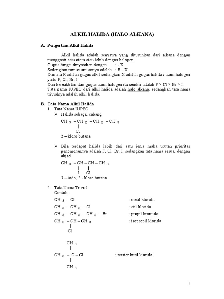 Alkil Halida | PDF