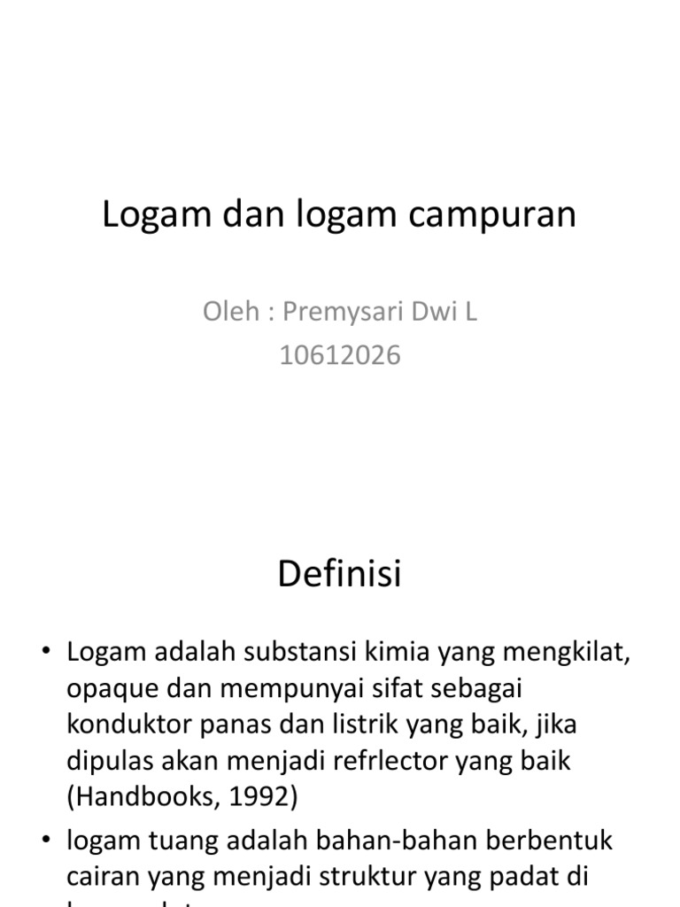 Logam Dan Logam Campuran | PDF