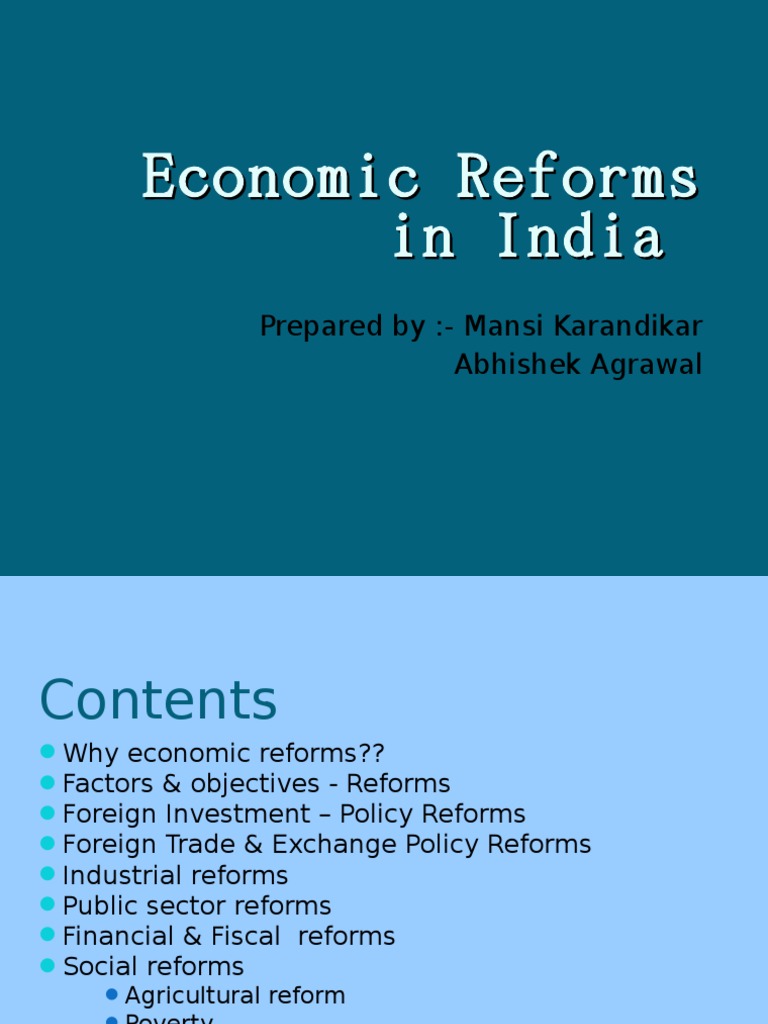 Economic Reforms in India 1990 2008 | PDF | Banks | Loans