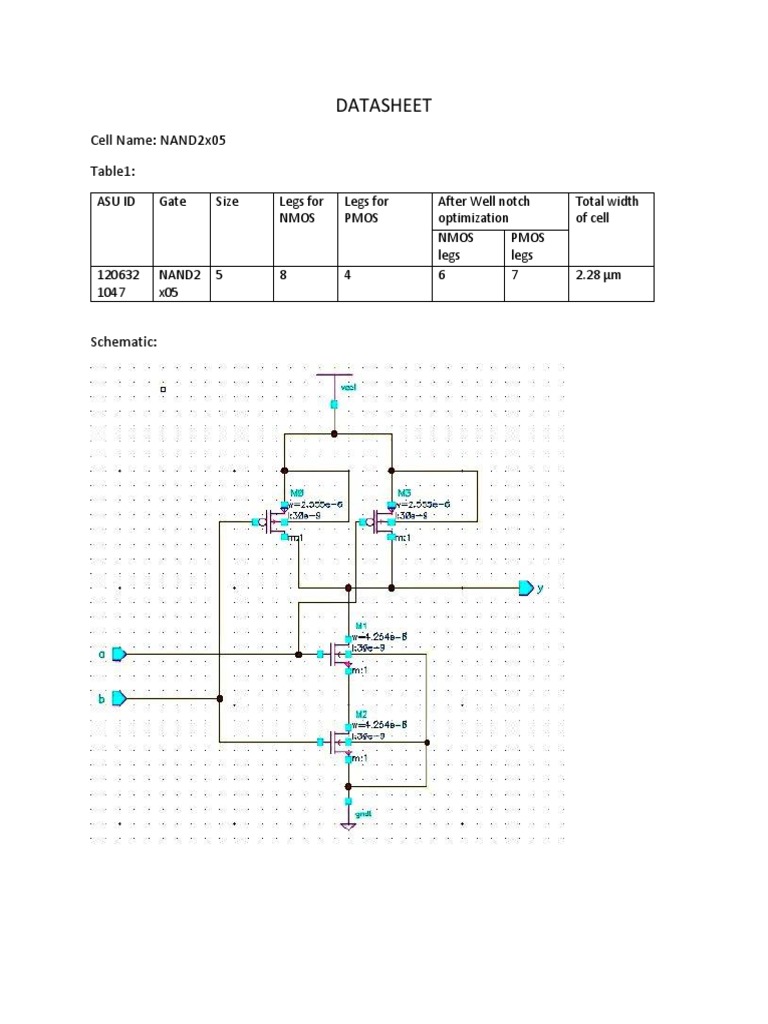 Design and Standard Cell Layout of NAND, PGI and FAST LATCH | PDF ...