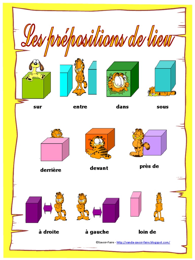 Les Prépositions de Lieu | PDF