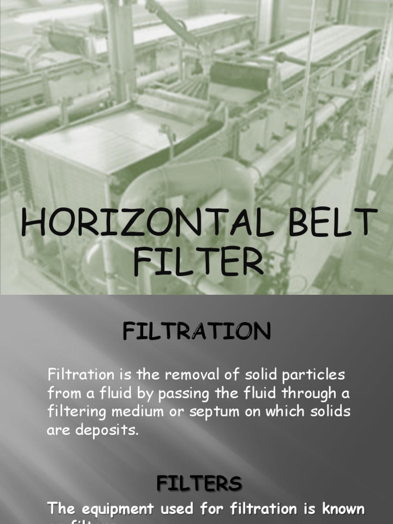 Horizontal Vacuum Belt Filter Overview | PDF