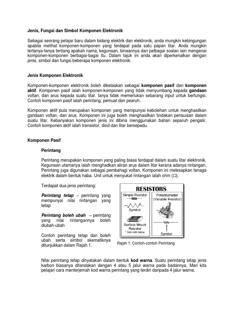 Komponen Pasif | PDF