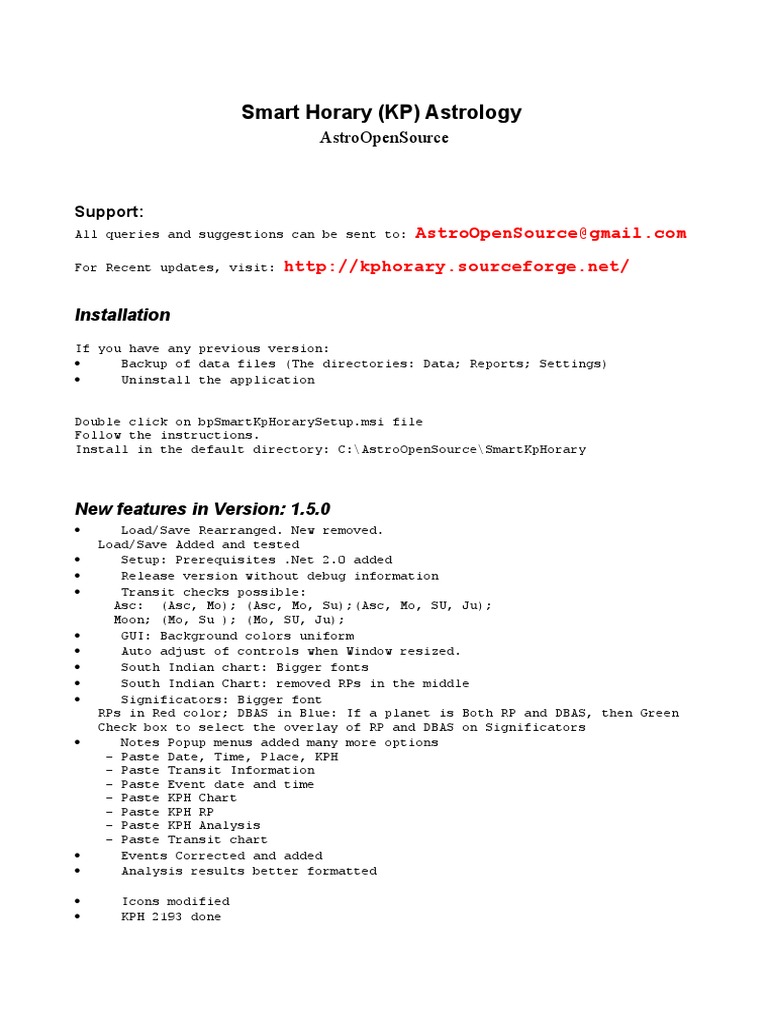 AOS SmartKPHoraryAstrologyUserGuide | PDF | Digital Technology | Computing