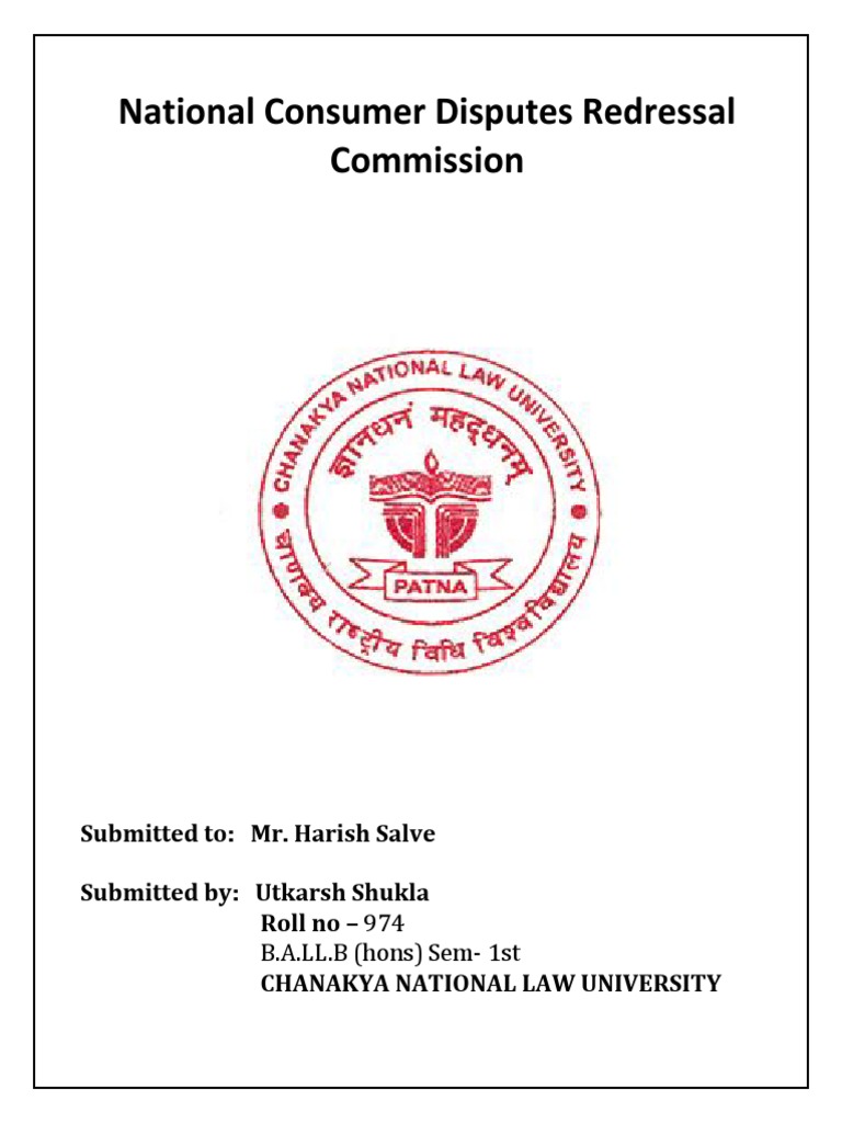 The National Consumer Disputes Redressal Commission | PDF | Consumer ...