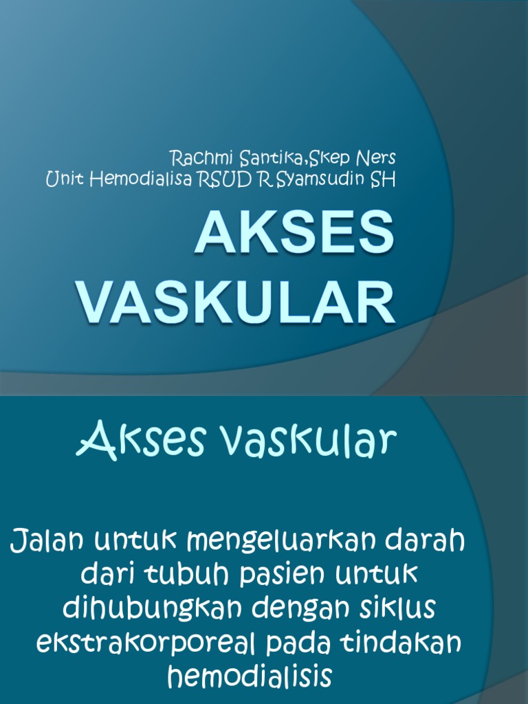 Akses Vaskular | PDF