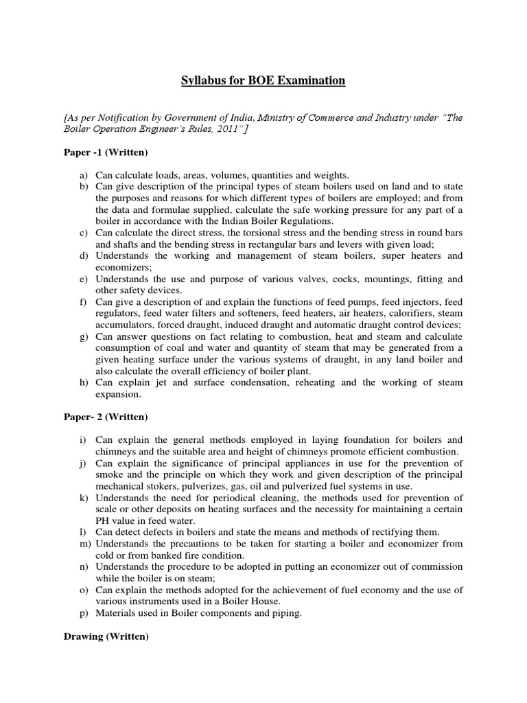 BOE Exam Syllabus and Eligibility 2025 | PDF