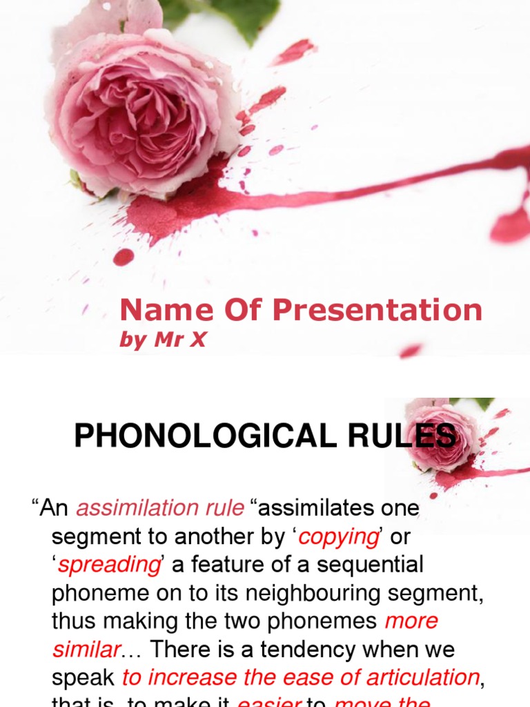 Session 5 - Phonological Rules | PDF | Phoneme | Consonant