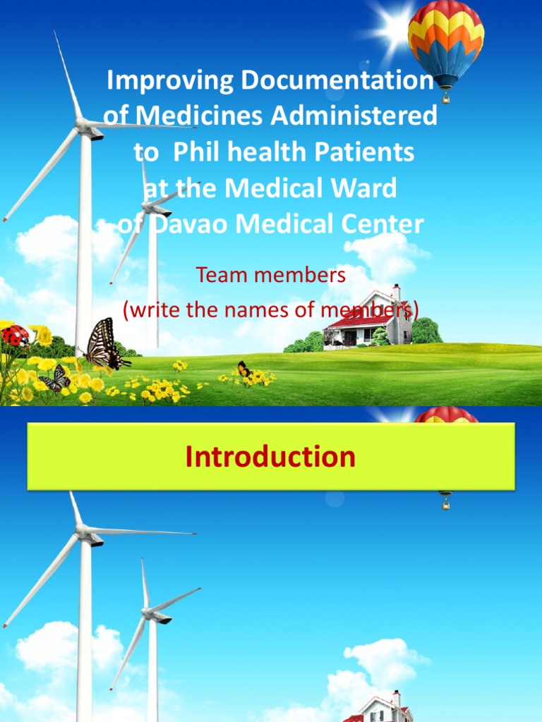 Improving Documentation of Medicines Administered To Phil Health ...