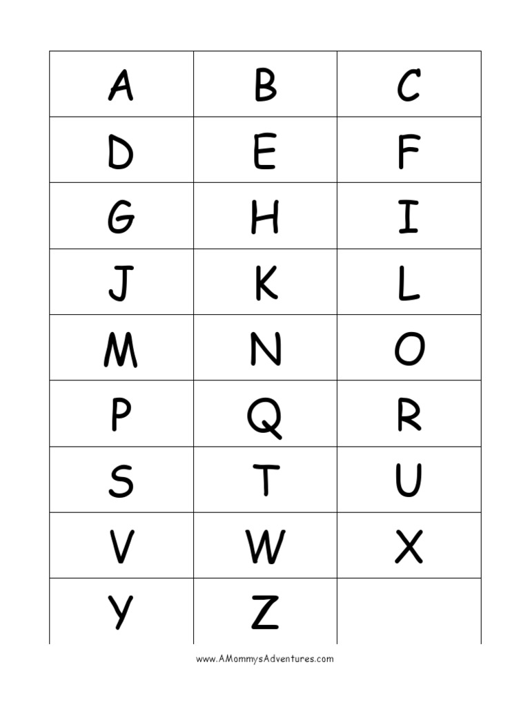 Alphabetical Letter Groupings | PDF