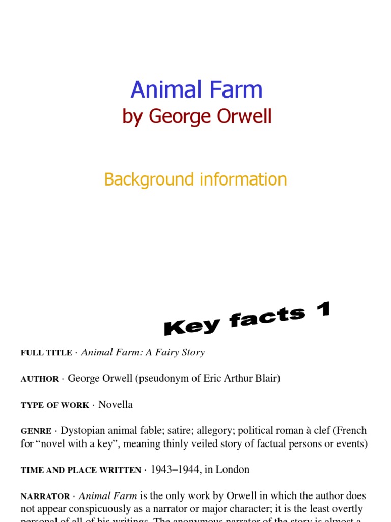 Animal Farm | PDF | Narration | George Orwell