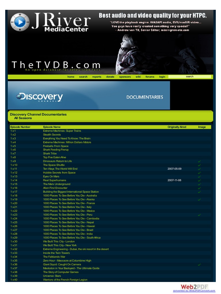 Discovery Channel Documentaries All Seasons | PDF | Mummy | Earth