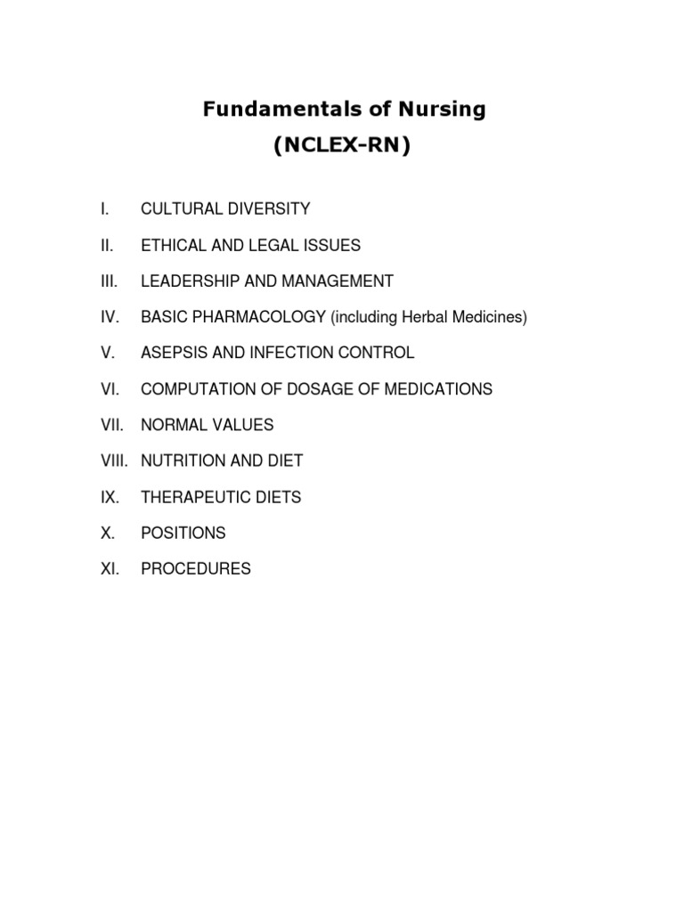 Fundamentals of Nursing (Nclex-Rn) | PDF | Intravenous Therapy | Defamation