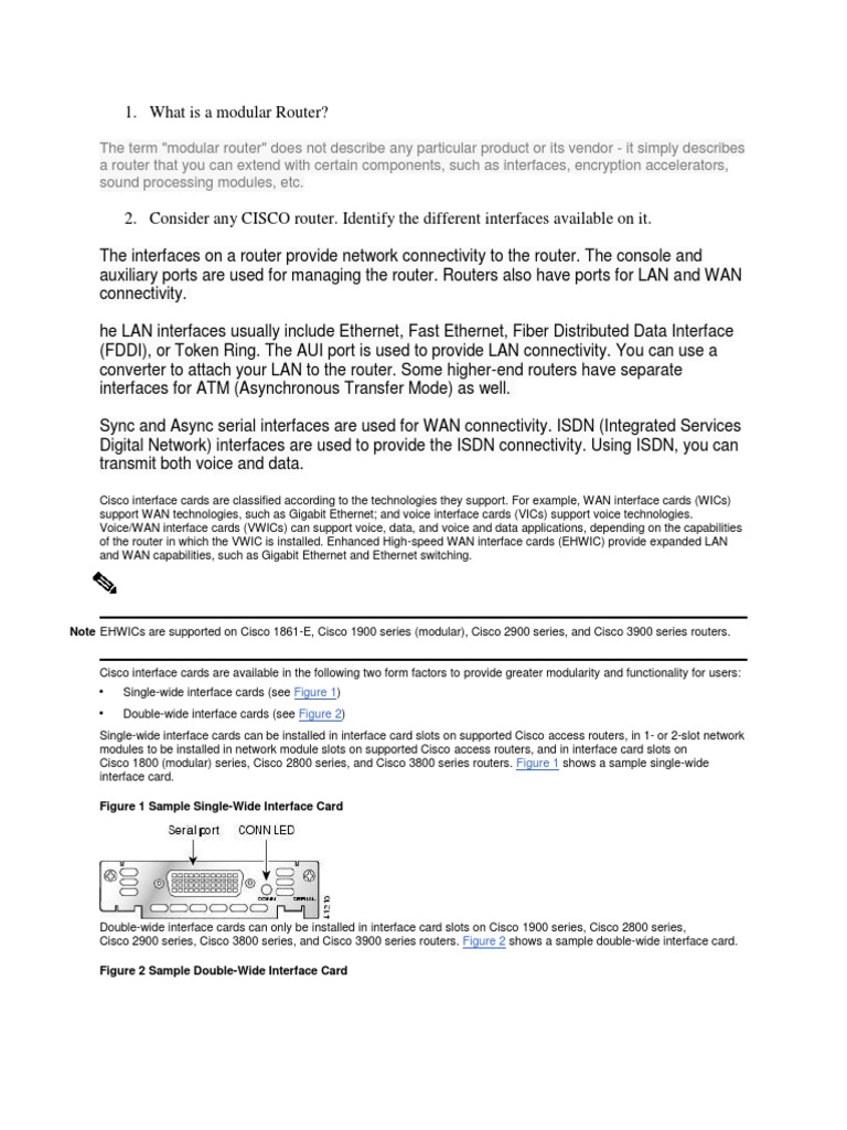 What Is A Modular Router? | PDF | Wide Area Network | Ethernet