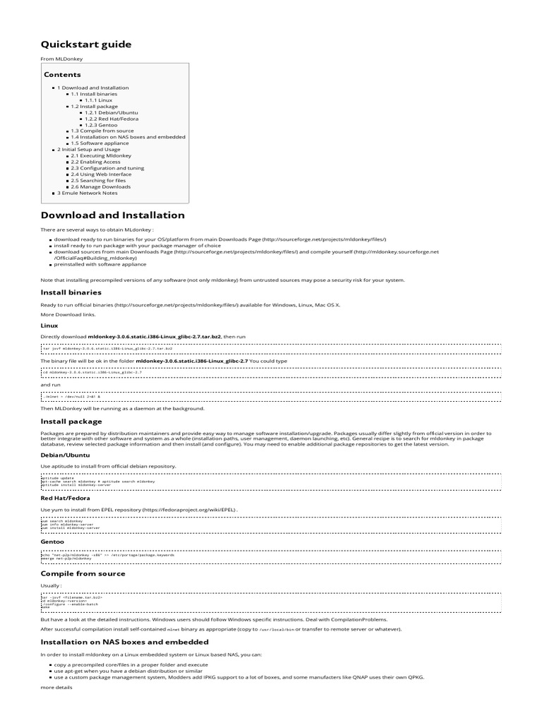 Amldonkey Quickstart Guide | PDF | Command Line Interface | Graphical User Interfaces