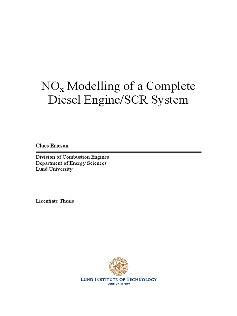 Complete Diesel Engine - SCR | PDF | Combustion | Exhaust Gas