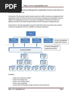 Sap WM Organization Structure | PDF | Warehouse | Logistics