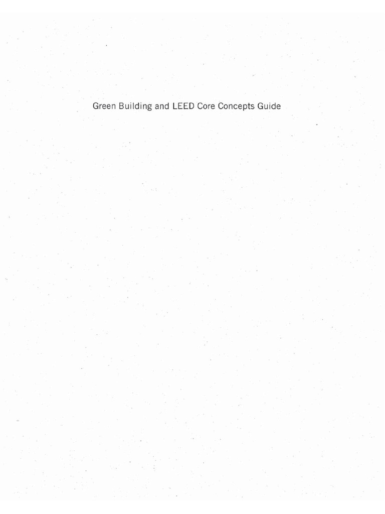 Green Building and LEED Core Concepts Guide | PDF | Sustainable ...