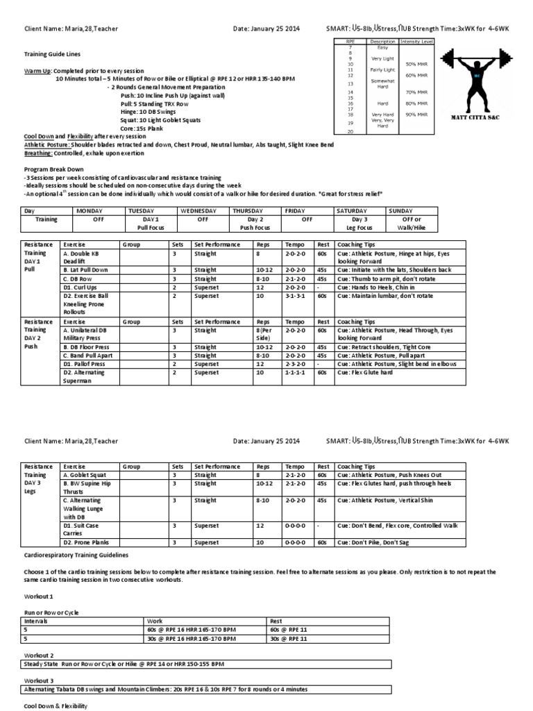 CANFIT Training Program | PDF | Strength Training | Self Care