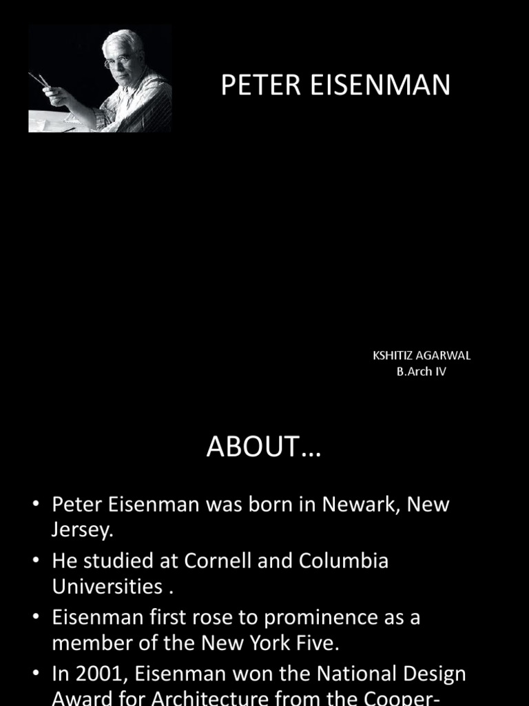 Deconstructing Form and Meaning: An Analysis of Peter Eisenman's ...