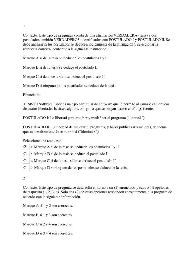 Examen Final Herramientas Informaticas | PDF | Razón | Software libre Examen Final Herramientas Informaticas | PDF | Razón | Software libre