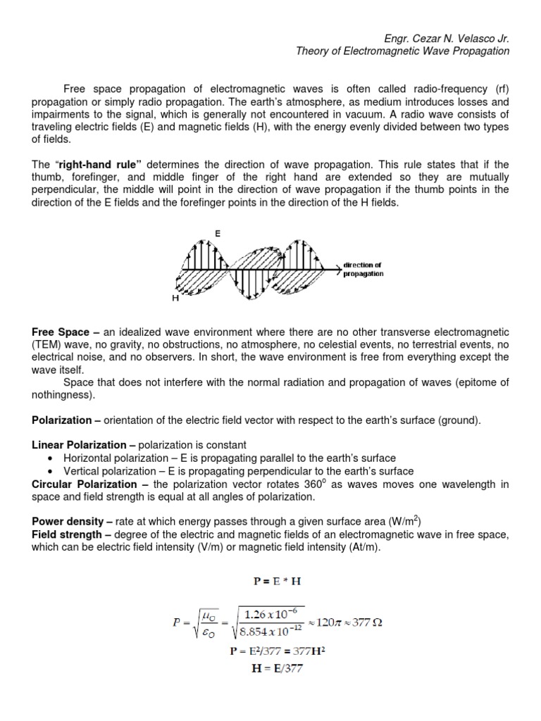 Theory of em Waves | PDF | Radio Propagation | Ionosphere