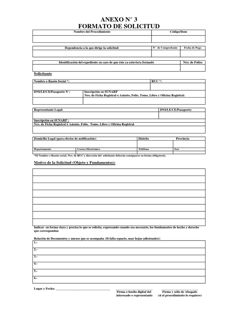 Anexo 3 Formato | PDF | Finanzas y dinero