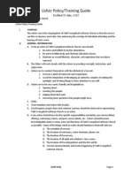 Church Usher Training Manual | PDF | Prayer | Religious Behaviour And ...