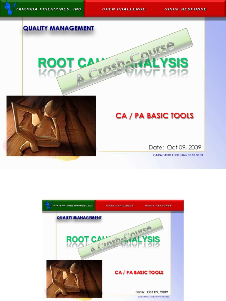 Crash Course On RCA Training Rev 01 | PDF | Causality | Cognition