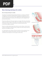 Modified Bass Toothbrushing Technique Guide | PDF | Oral Hygiene ...