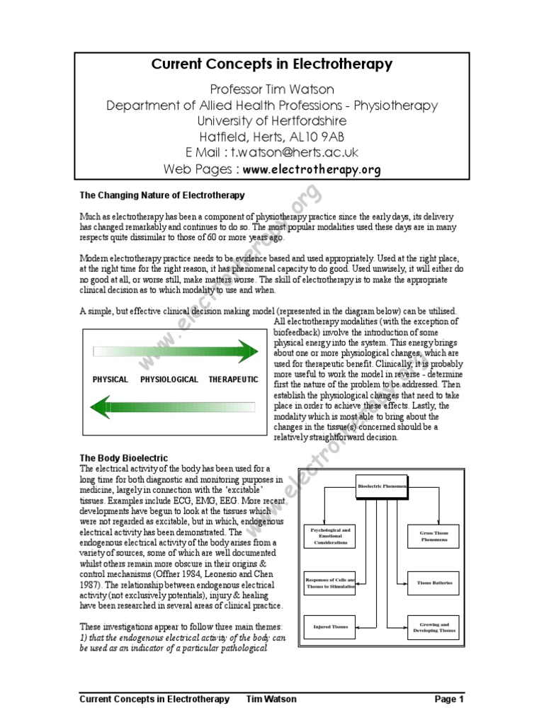 Current Concepts In Electrotherapy Pdf Regeneration Biology Healing