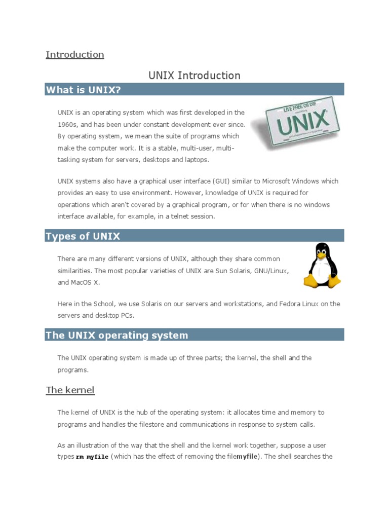 Tutorial Unix Command Line Interface Source Code