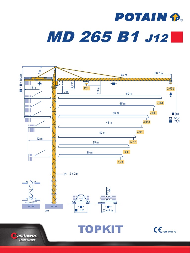 Tower Crane Potain PDF | Download Free PDF | Business
