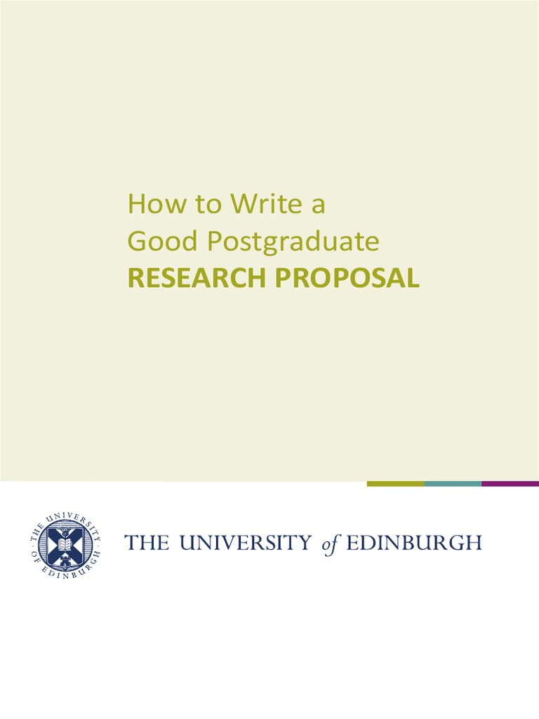 How To Write A Good Postgraduate Research Proposal | Download Free PDF ...