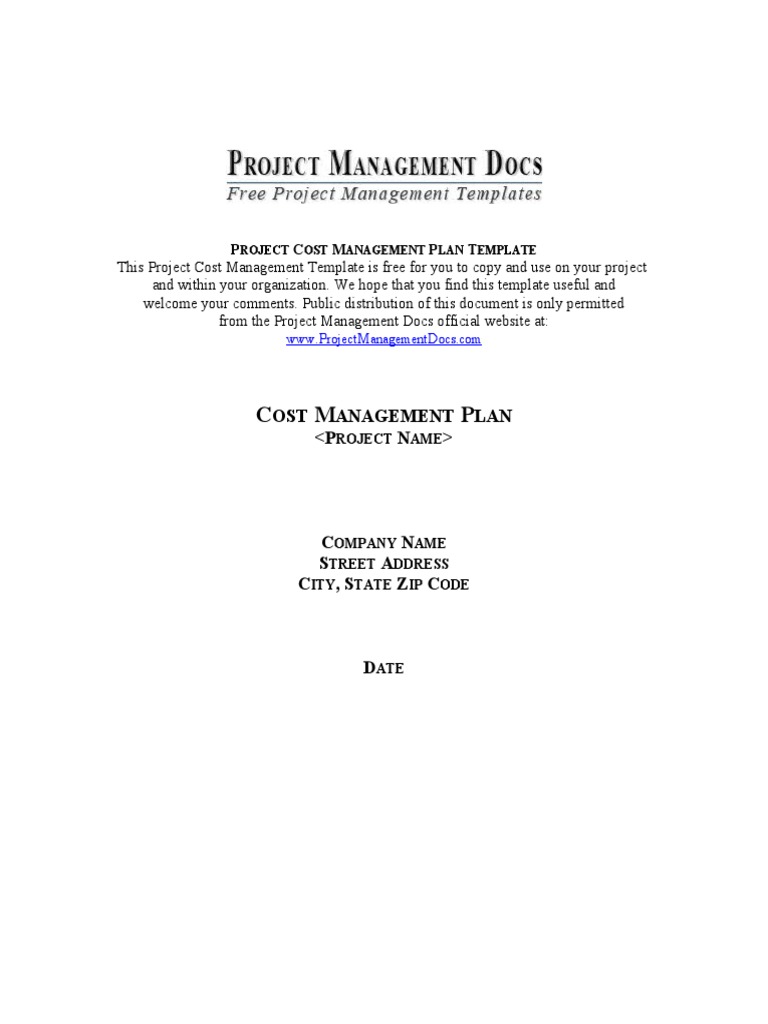 Cost Management Plan | PDF | Cost Accounting | Project Management