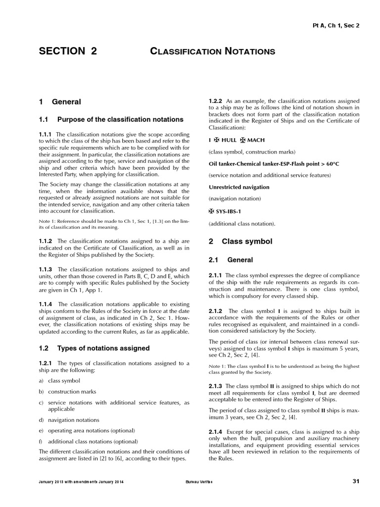Ship Classification Notations Guide | PDF | Oil Tanker | Ships