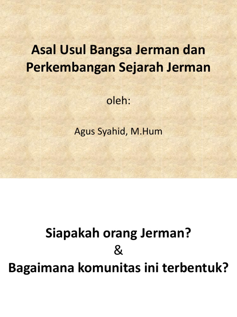 Sejarah dan Asal Usul Bangsa Jerman | PDF | Sejarah