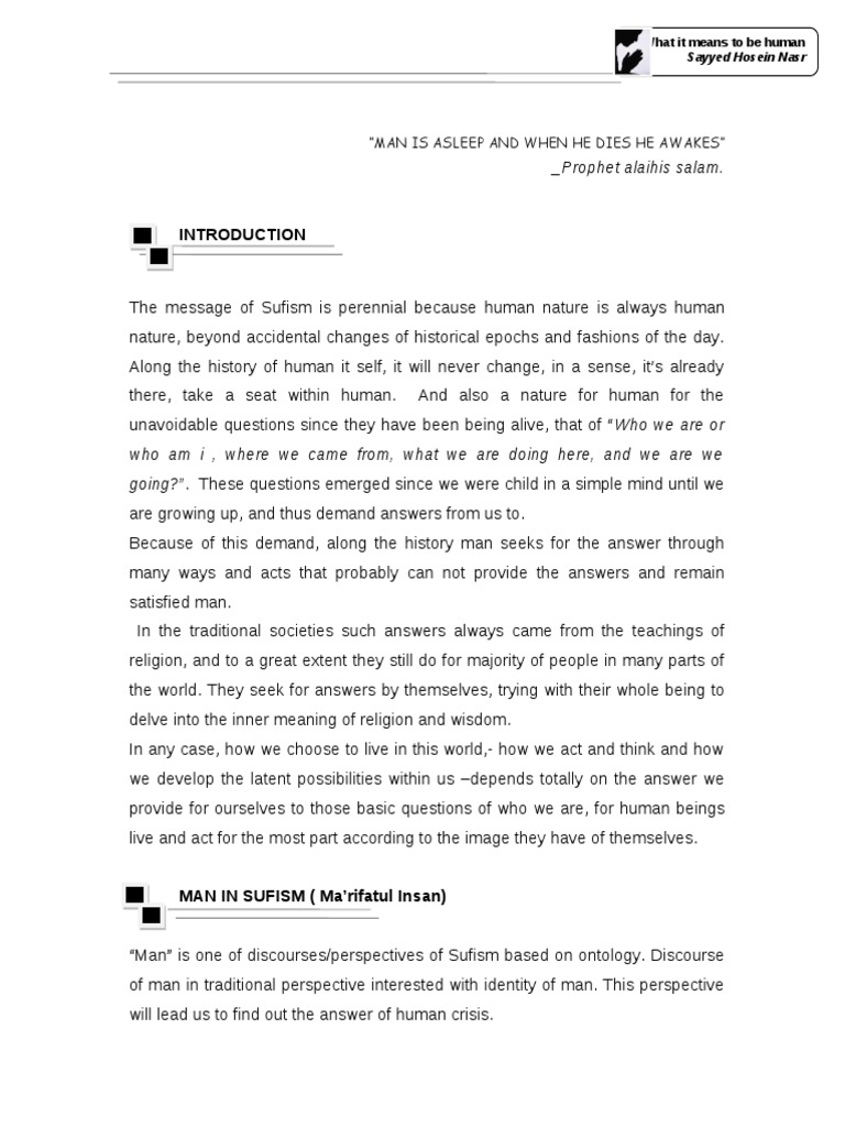 Understanding Ma'rifatul Insan in Sufism | PDF | Sufism | Self