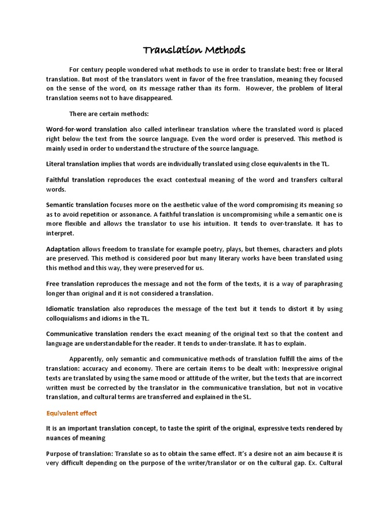 Tanslation Methods - A Textbook of Translation - Peter Newmark | PDF ...