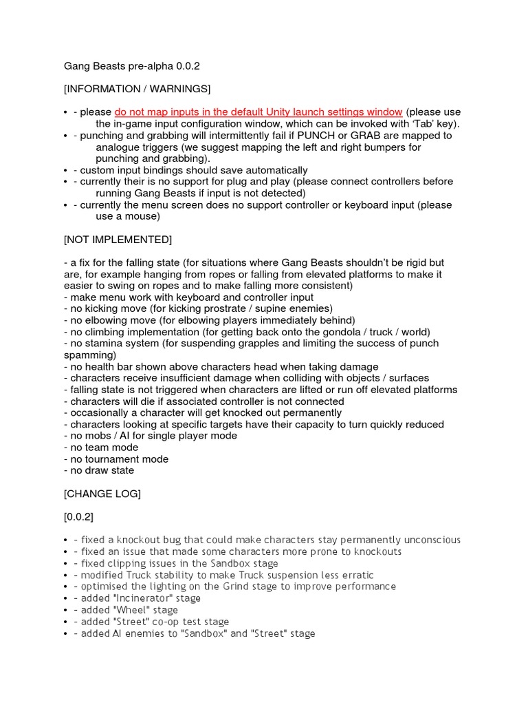 0.0.2 Instructions For Gang Beasts | PDF | Computer Keyboard | Software