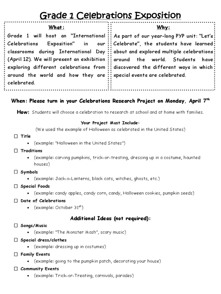Grade 1 Celebrations Exposition Guide | PDF | Leisure | Science