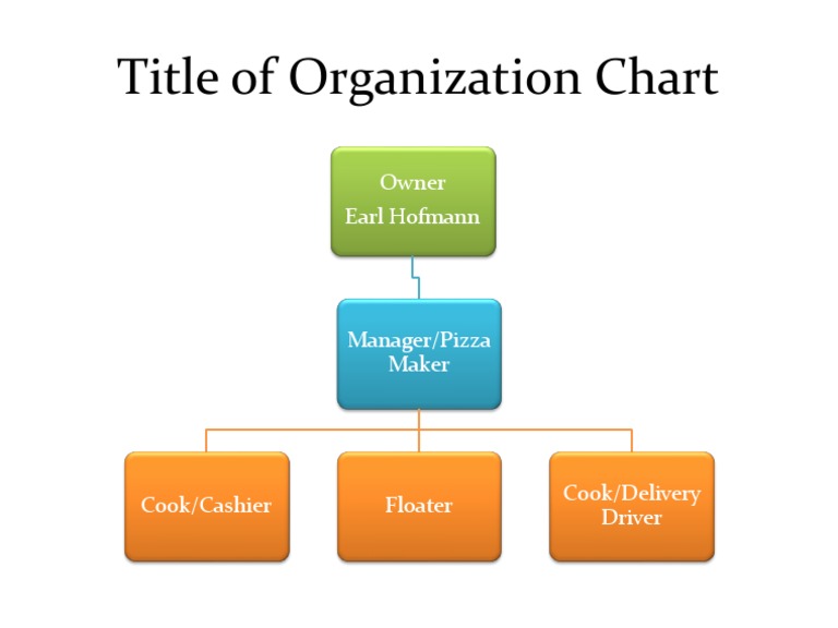 Organization Chart for Pizza Business | PDF