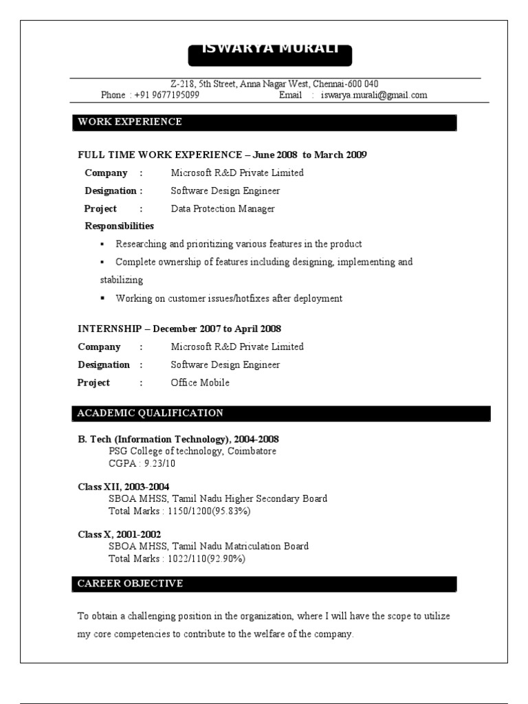 CV: Iswarya Murali Via | PDF | Microsoft | Microsoft Visual Studio