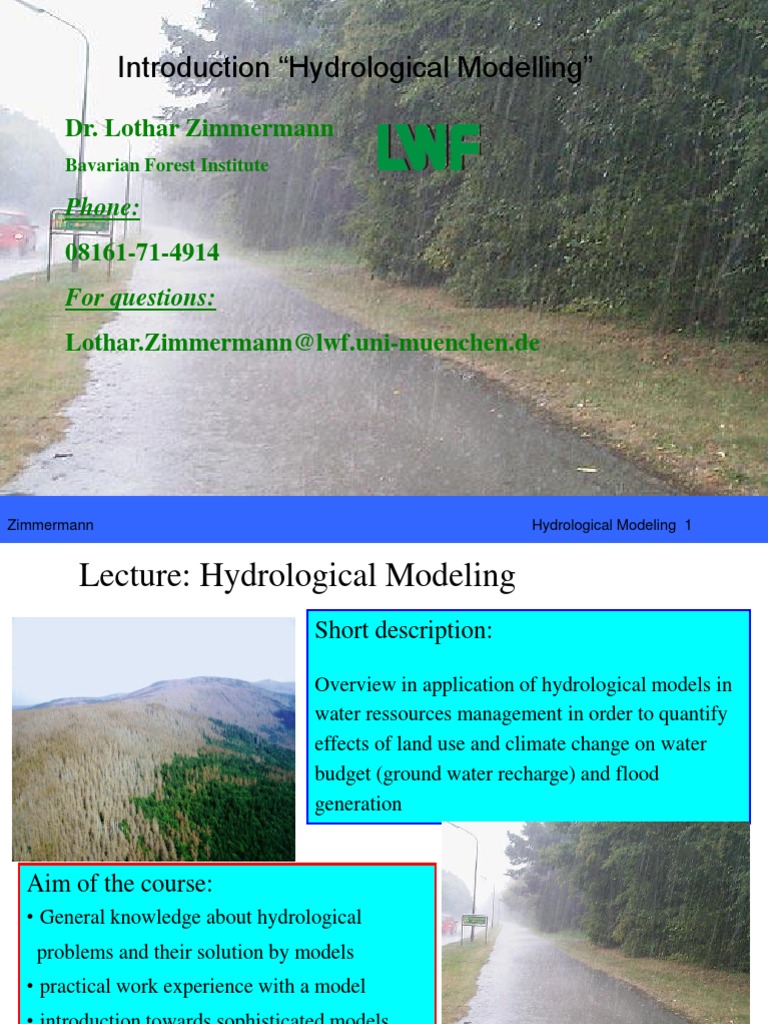 Hydrological Modeling Overview | PDF | Hydrology | Groundwater