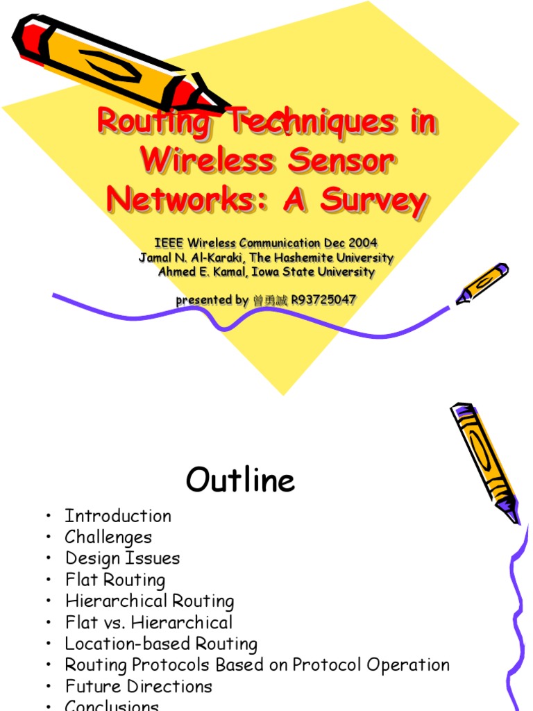 Routing Techniques in Wireless Sensor Networks | Download Free PDF | Routing | Wireless Sensor ...