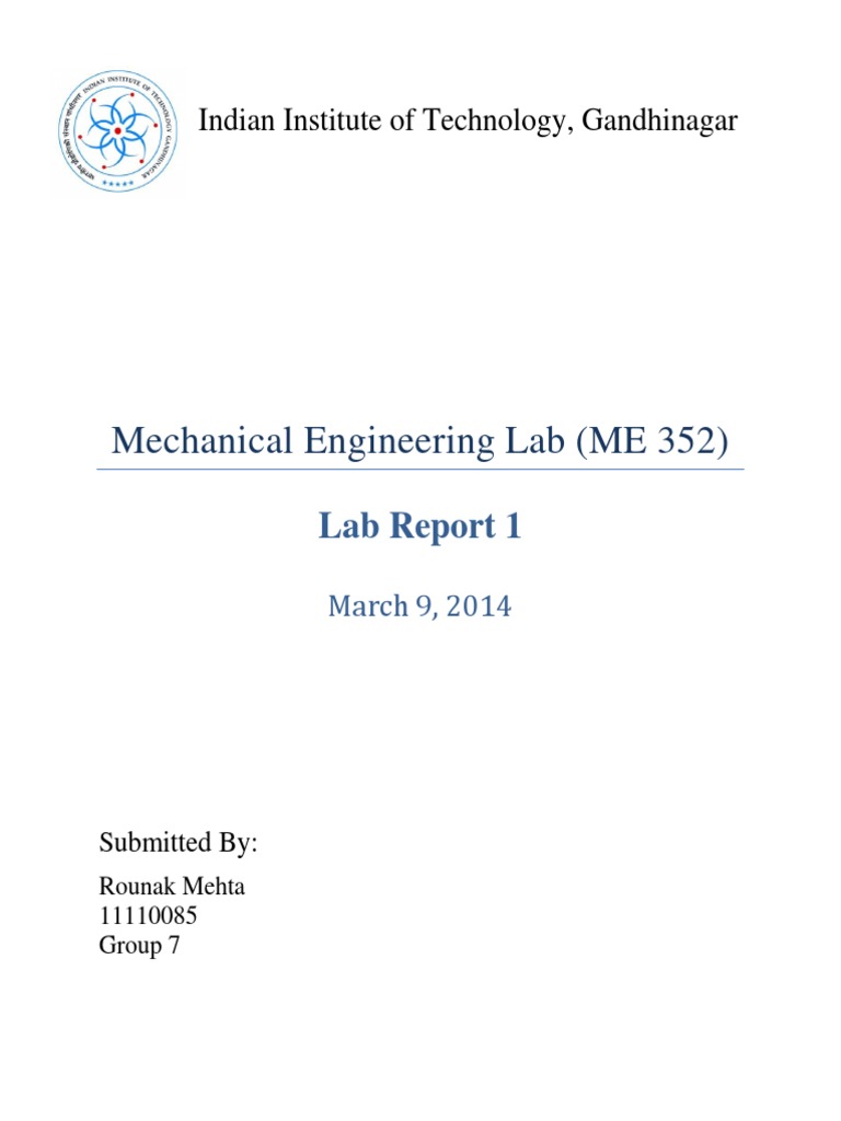Lab Report | PDF | Gear | Machining