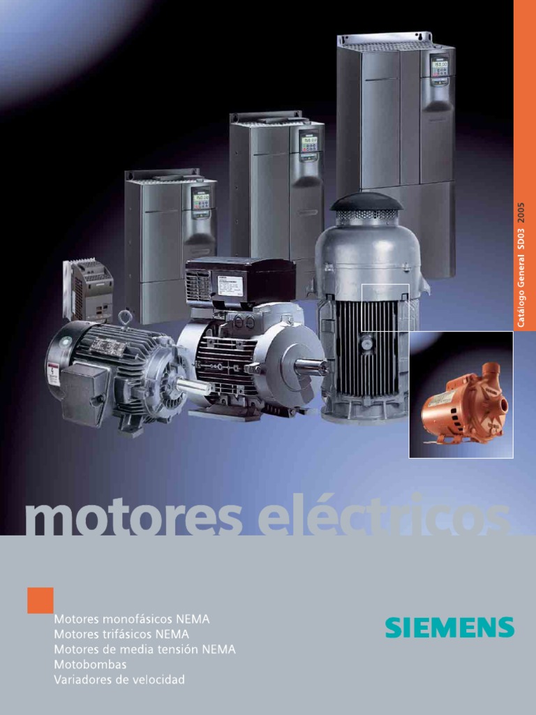 Motores Siemens | PDF | Motor eléctrico | Tornillo