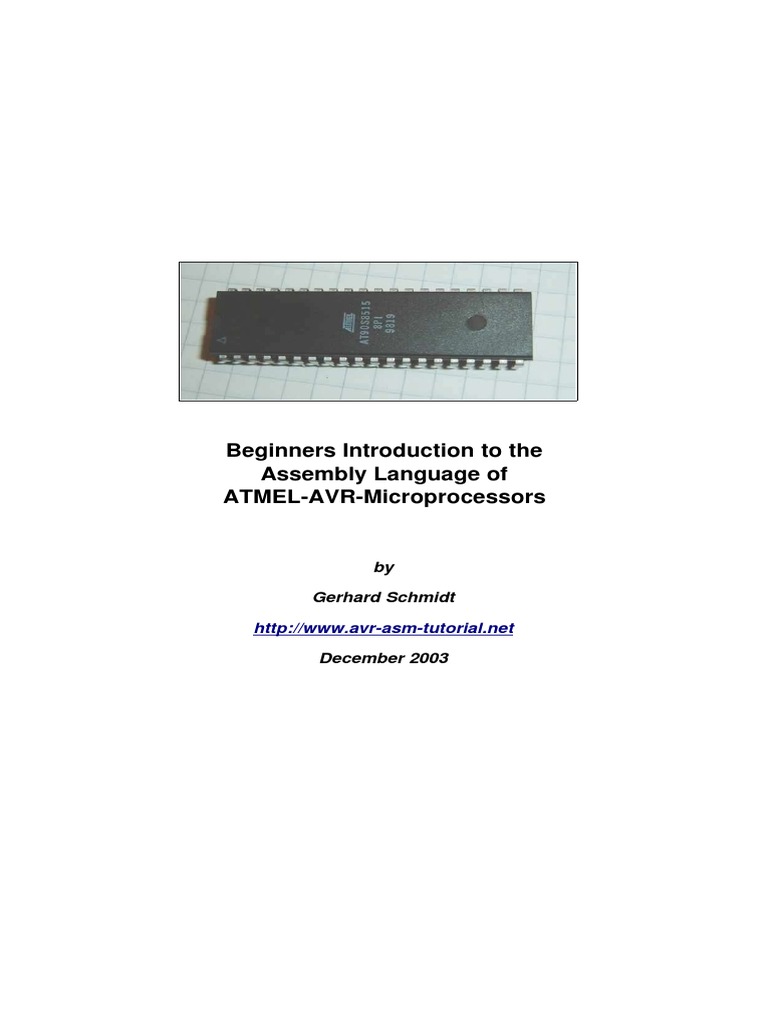 AVR Assembler Tutorial | PDF