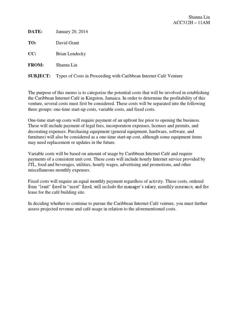 Caribbean Internet Cafe Harvard Business Case | PDF
